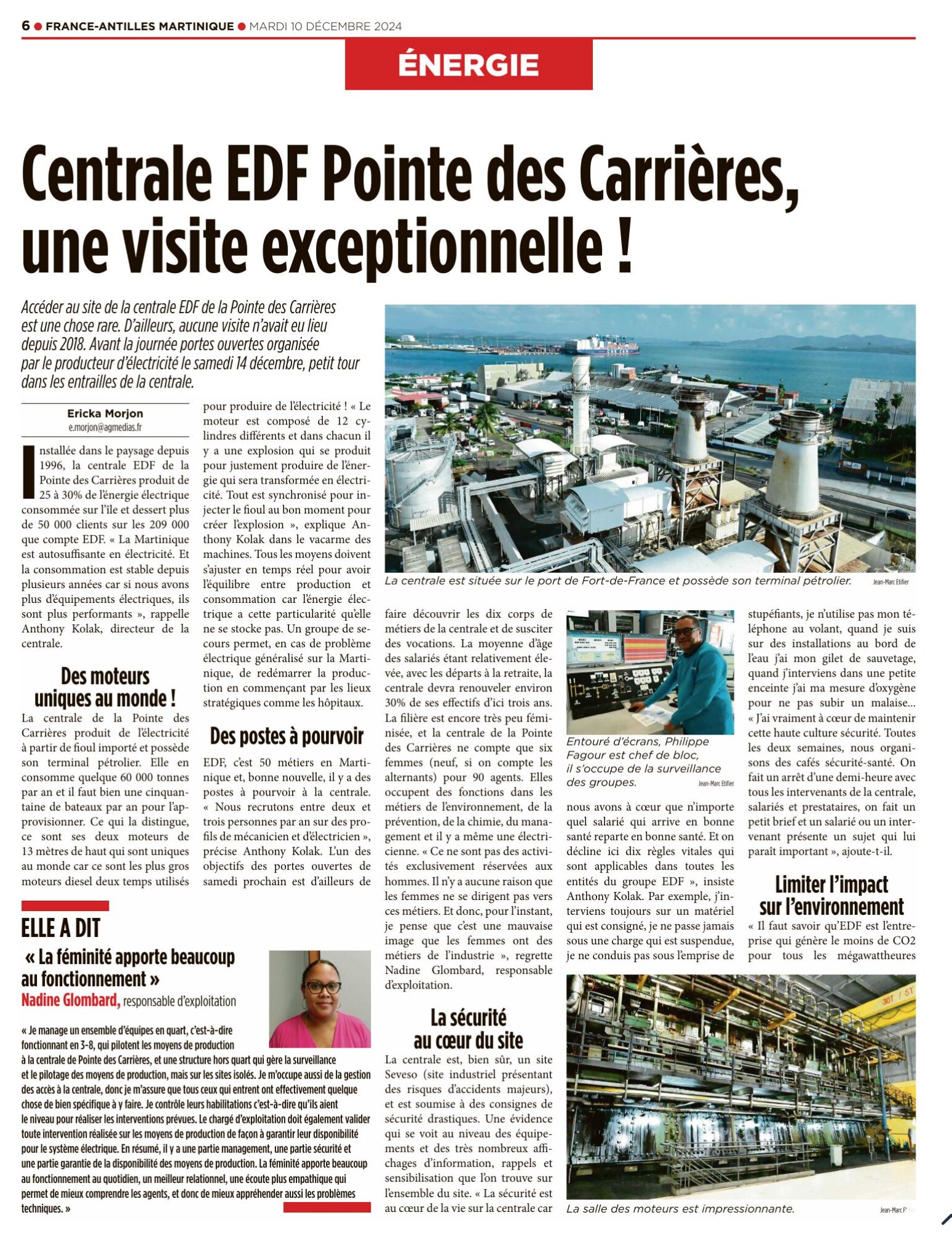 A la découverte des centrales d' EDF... - AMPI Martinique